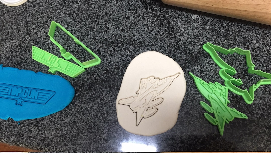 Set of 2 as Seen in Top Gun F 14 Fighter Cookie Cutter - Etsy