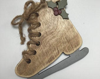Ice Skate Ornament Digital Laser Cut File - Etsy