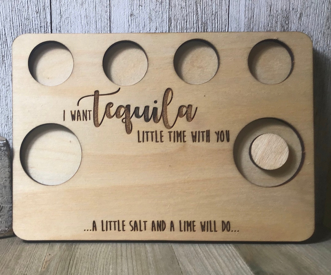 SVG File/ Tequila Board/ Tequila Shot Tray/ Tequila Flight Tray/ Laser ...