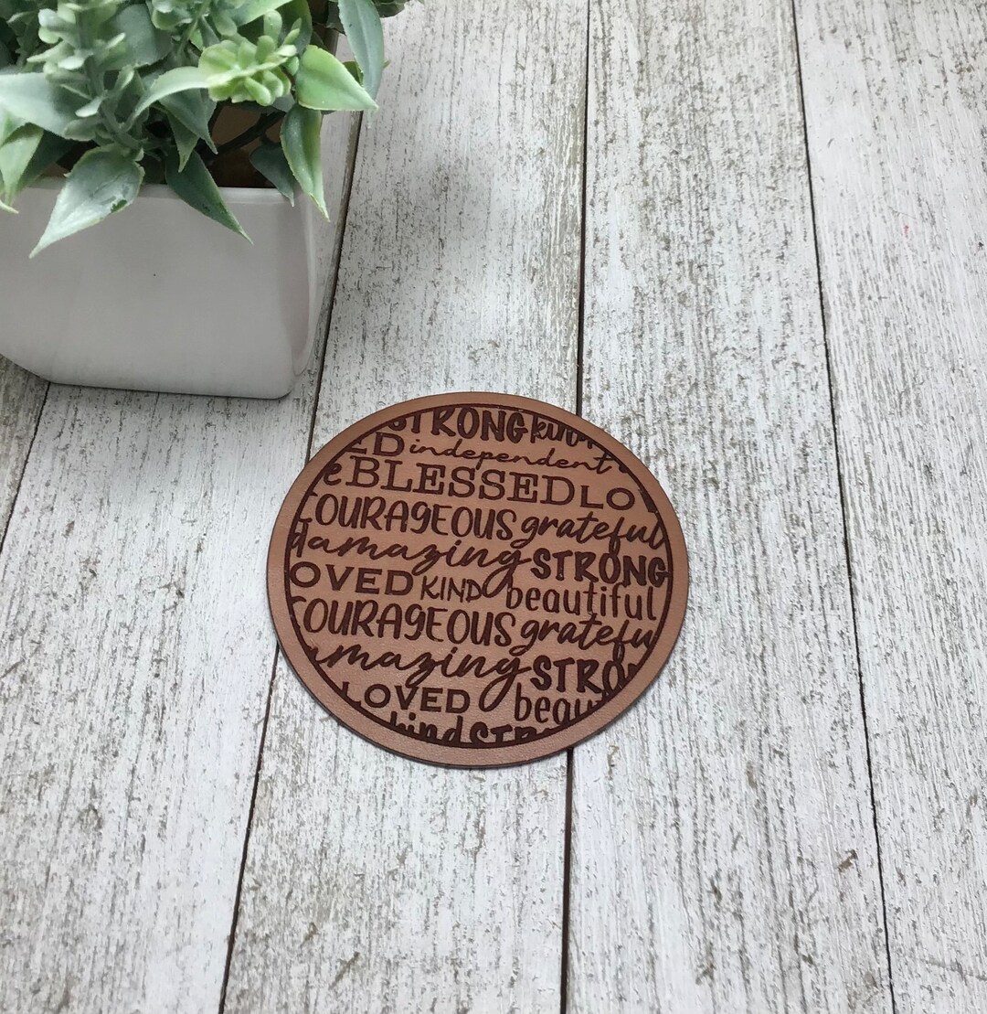 Inspirational Words Hat Patch Svg/leather Patch/patch Svg/leather Hat ...