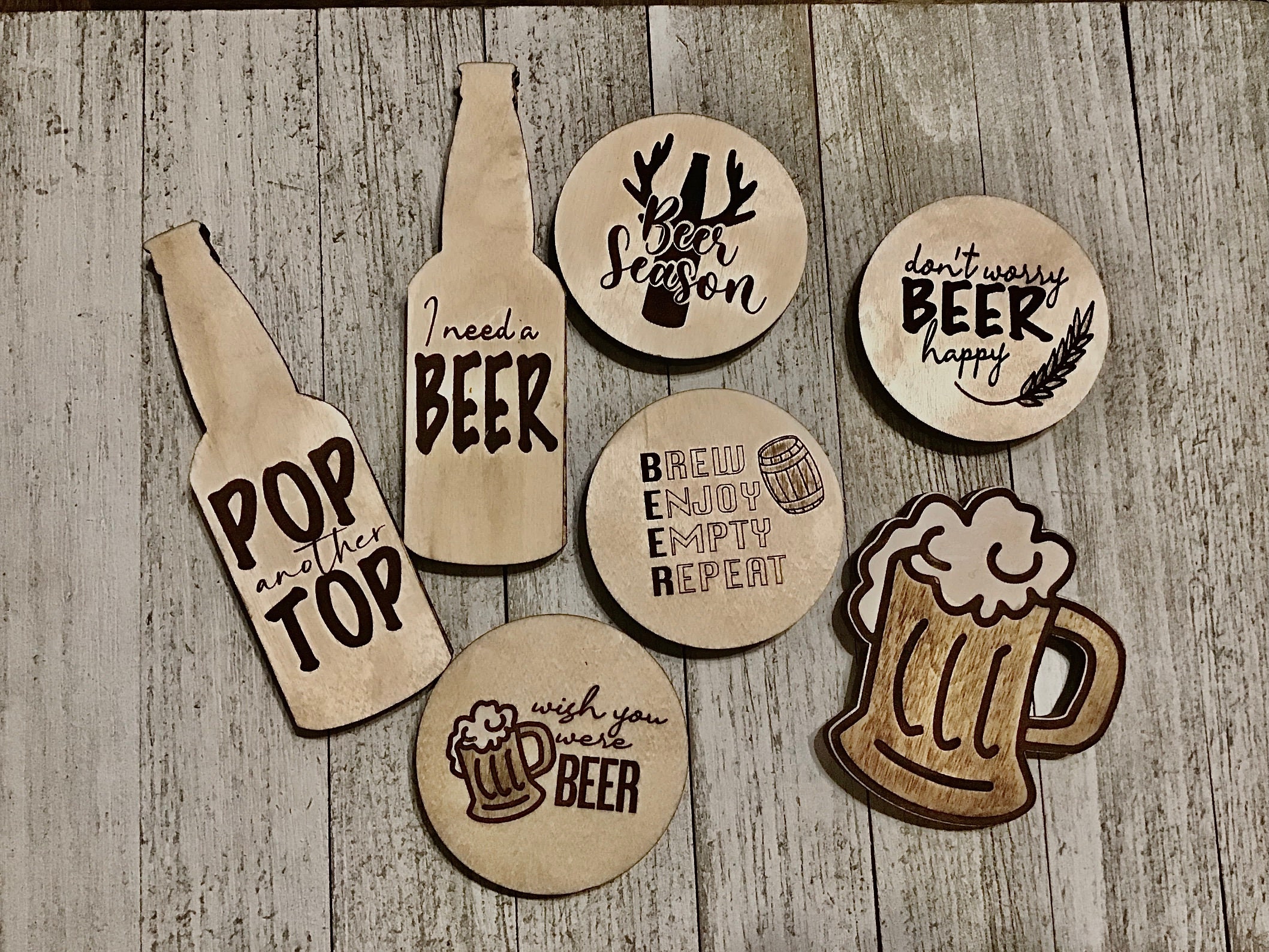 Beer Bottle Opener SVG/ Bottle Opener Laser File/ Bottle Opener Magnet ...
