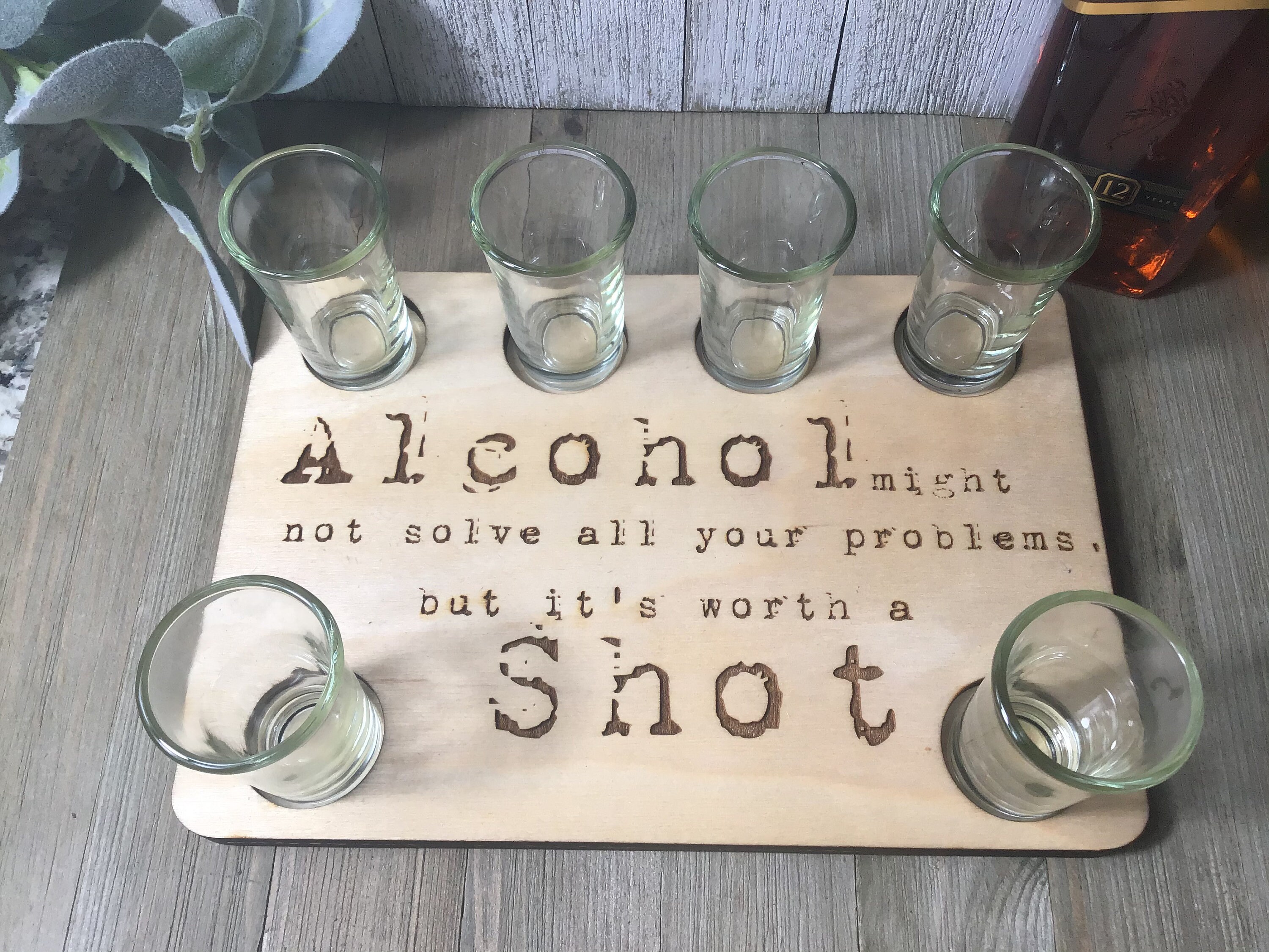 SVG File/ Alcohol Board/ Alcohol Shot Tray/ Laser File/ Glowforge File ...