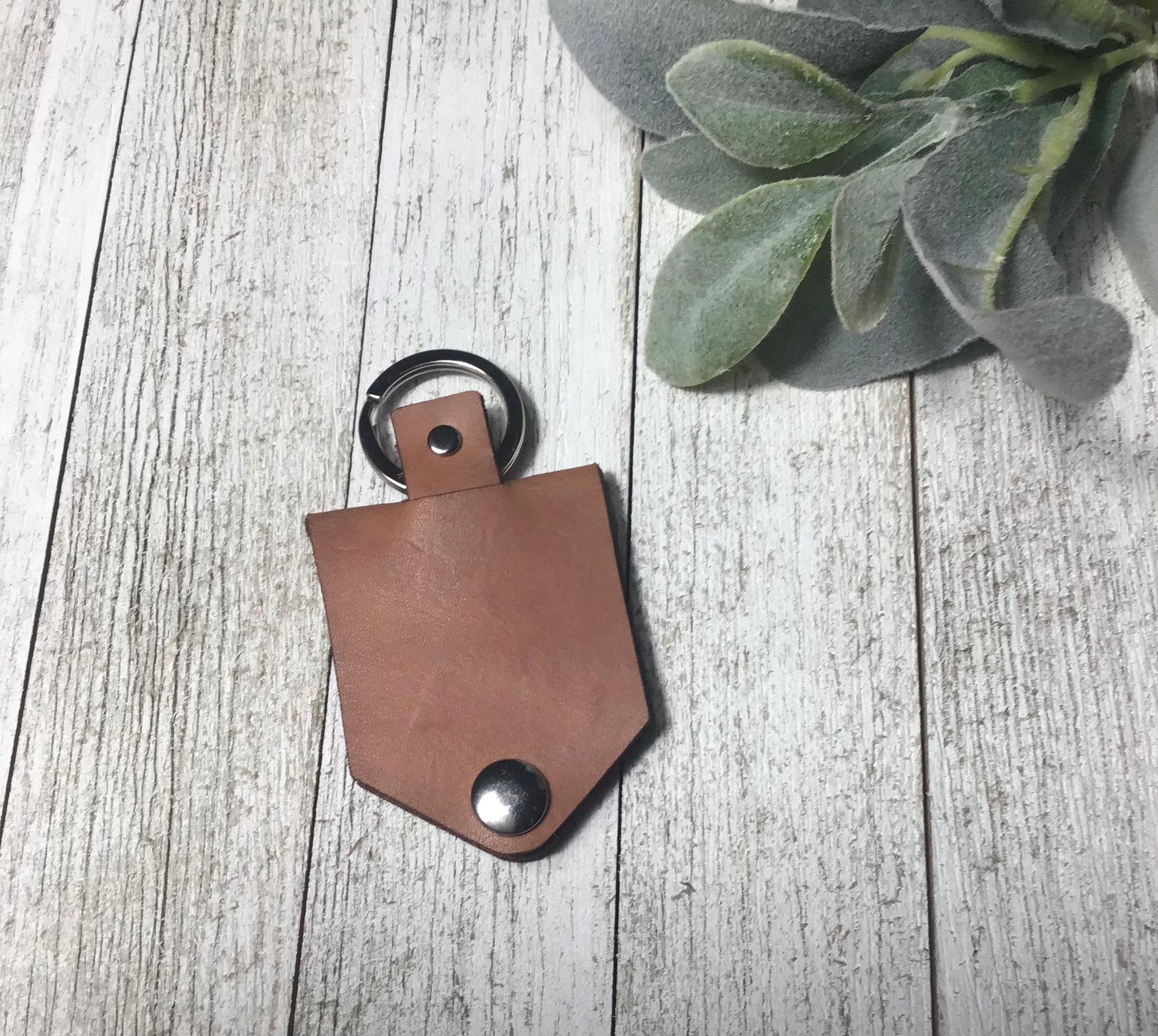 Leather Keychain Svg/keychain With Tab/customizable Keychain - Etsy