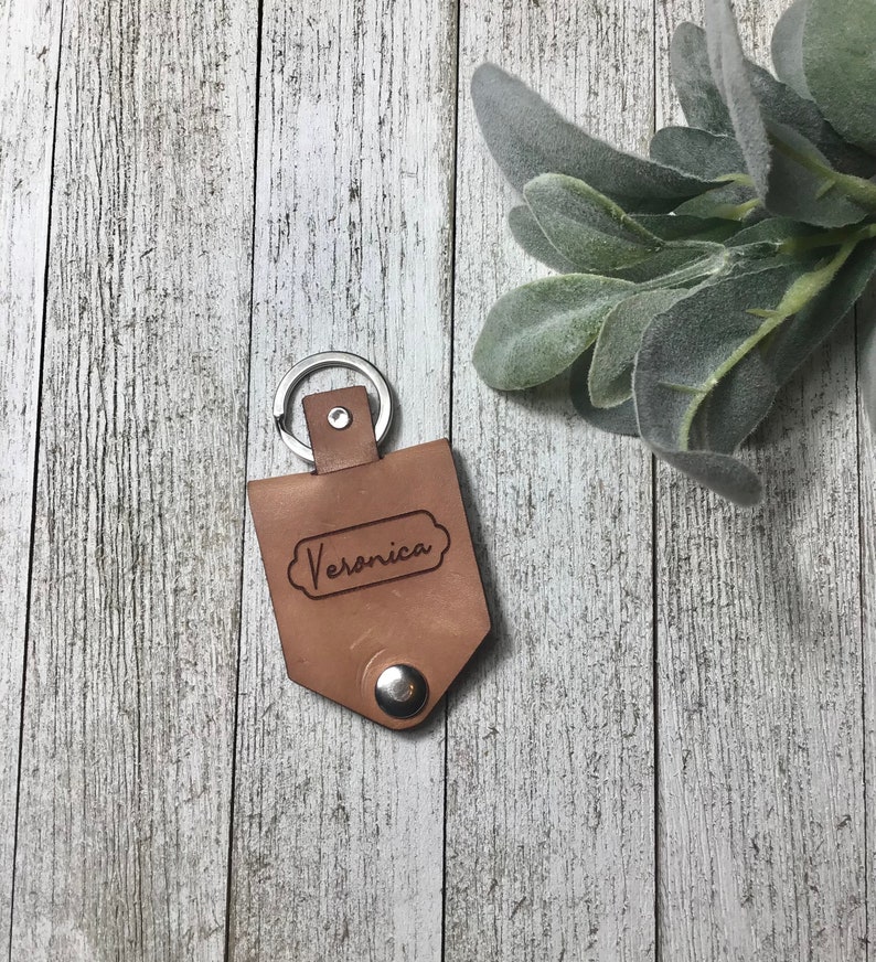Leather Keychain Svg/keychain With Tab/customizable Keychain - Etsy