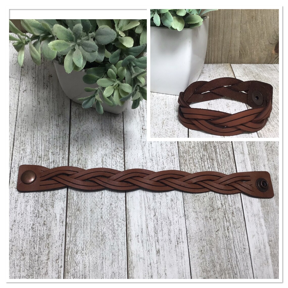 Mystery Braid Leather Cuff Bracelet Svg/braided Bracelet/braid Laser ...