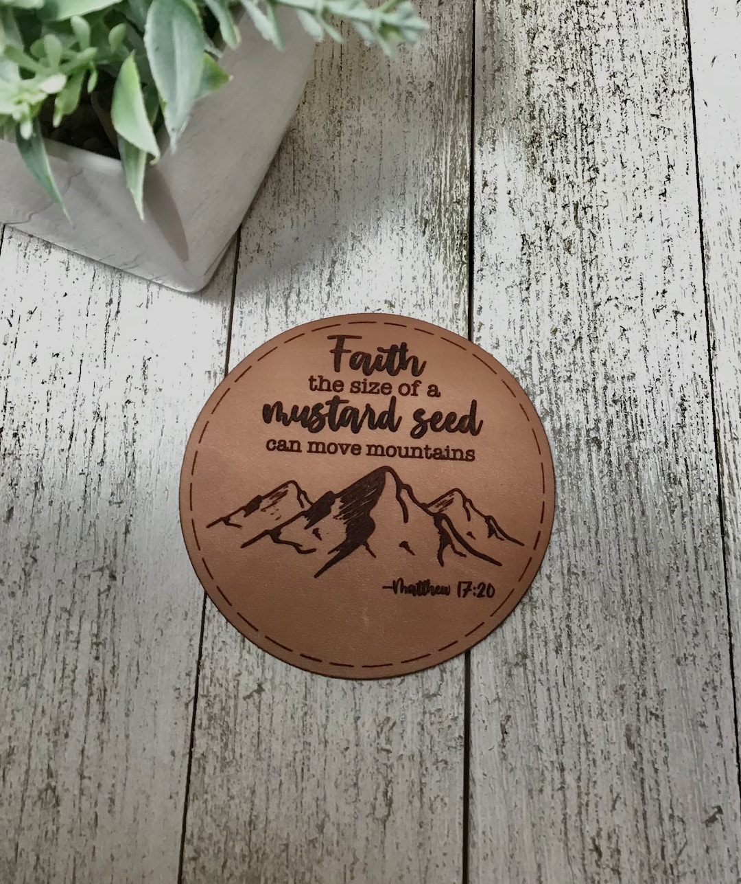 Mustard Seed Hat Patch Svg/leather Patch/patch Svg/leather Patch Laser ...