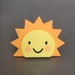1 X Sun (3/4) Cake Topper, Fondant Icing Sun Cake Decoration, Ray of ...