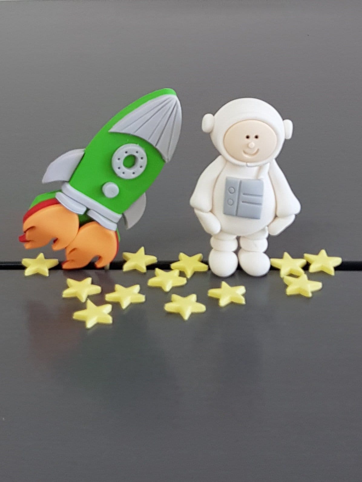 Space Topper Set Astronaut and Rocket Ship Cake Decorations - Etsy ...