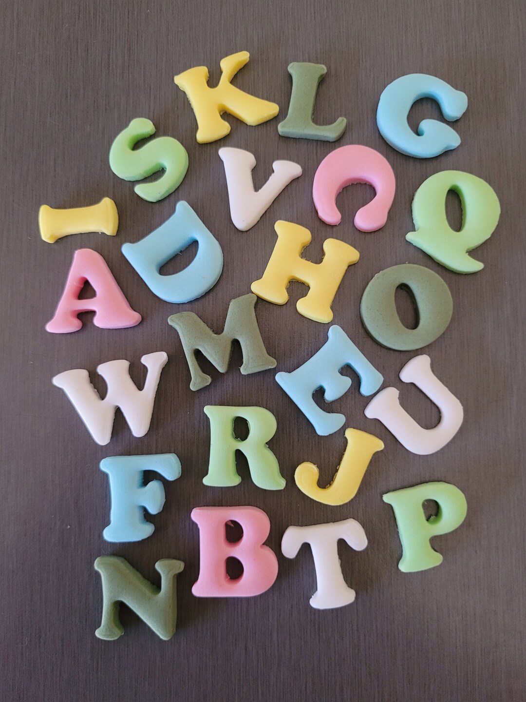 Alphabet Toppers plain Letter Cake Toppers Alphabet Cake - Etsy