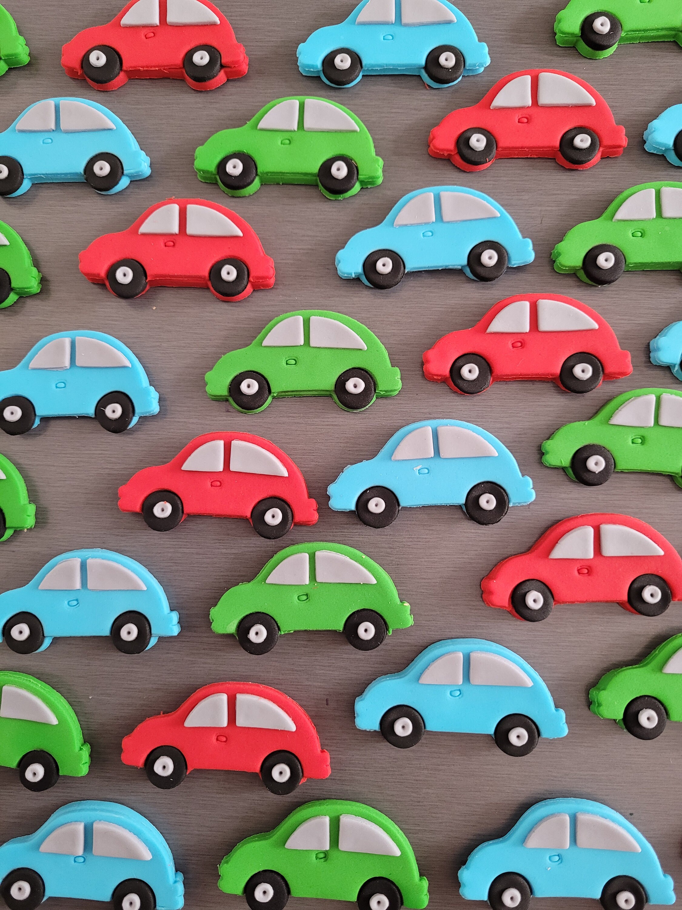 Transport Topper, Car Cupcake Toppers, Fondant Road Sign Decorations ...