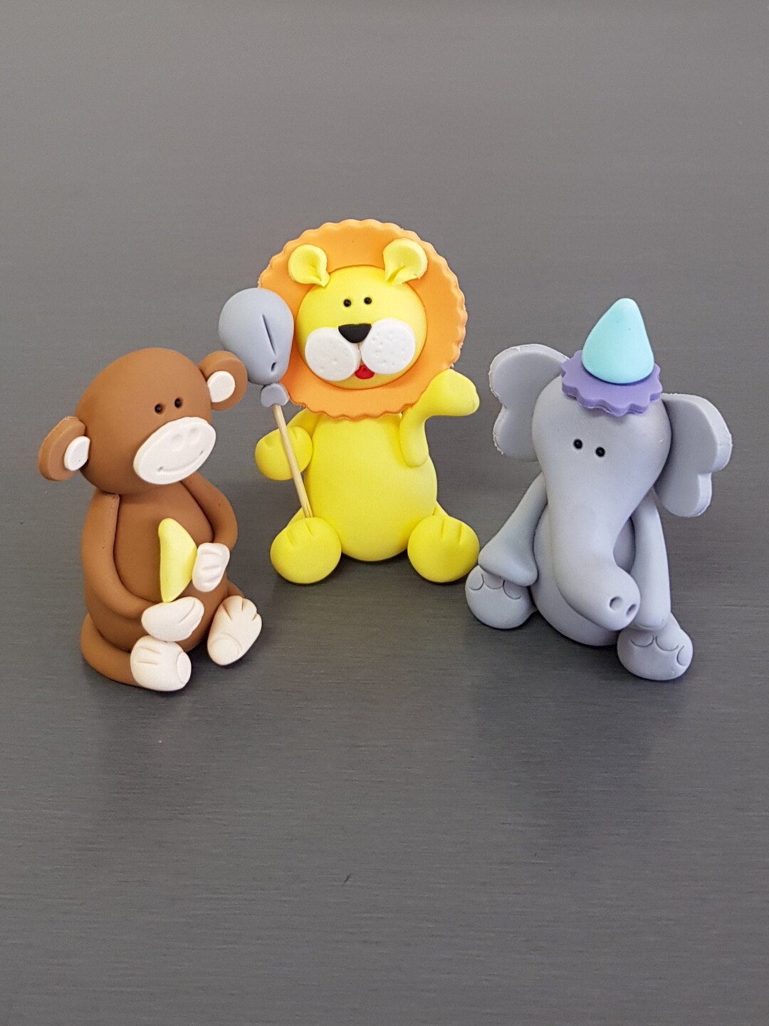 Jungle / Safari Animal Cake Toppers, Animal Cake Decorations, Monkey ...