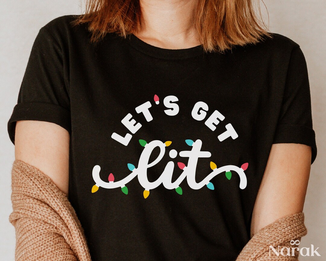 Let's Get Lit SVG PDF PNG, Christmas Light Svg, Merry Christmas Svg ...