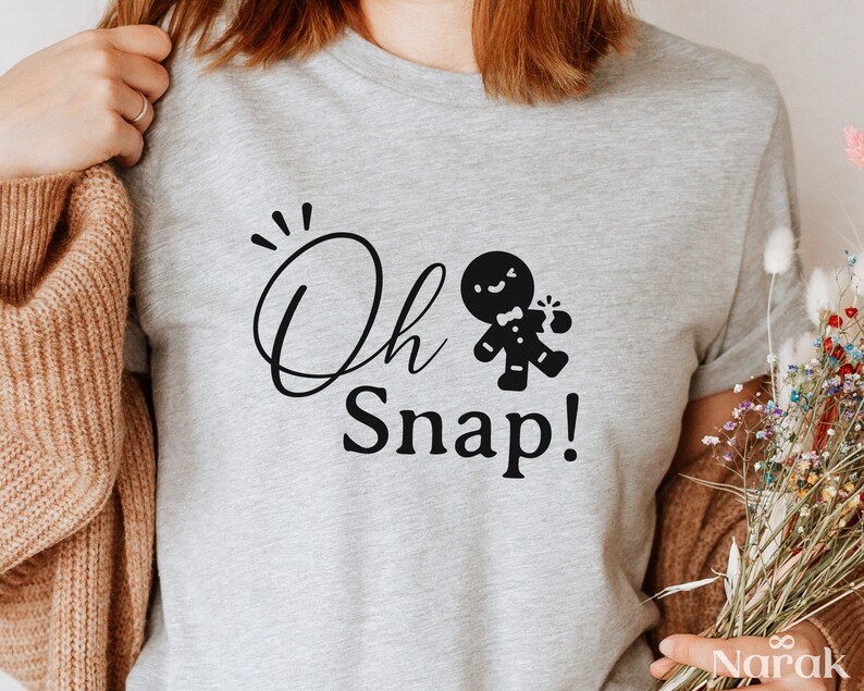 Oh Snap SVG PDF PNG Ginger Bread Svg Gingerbread Man Svg - Etsy