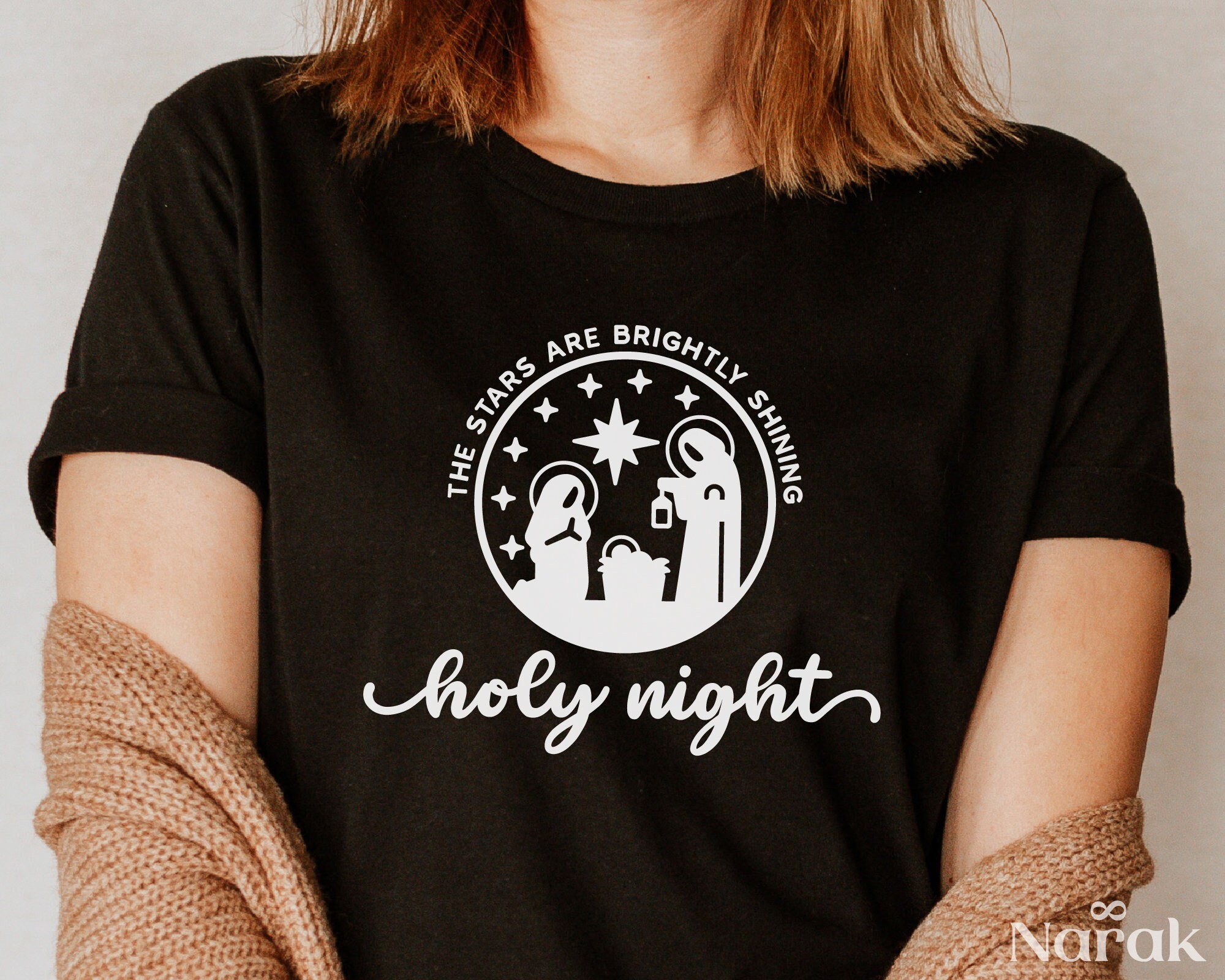 O Holy Night SVG PDF PNG, Nativity Scene Svg, Christmas Scene Svg ...