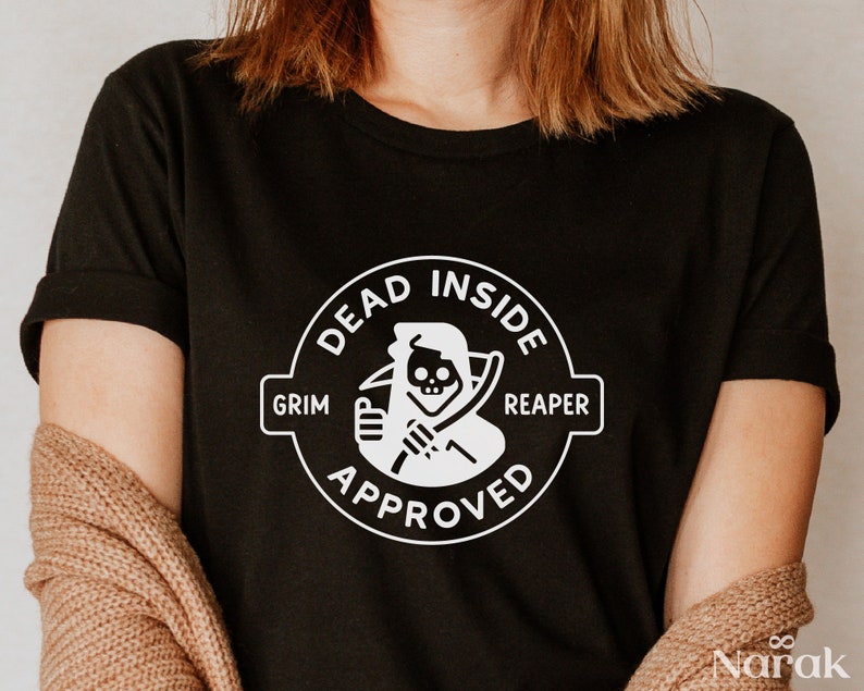 Dead Inside SVG PDF PNG Grim Reaper Svg Halloween Svg - Etsy