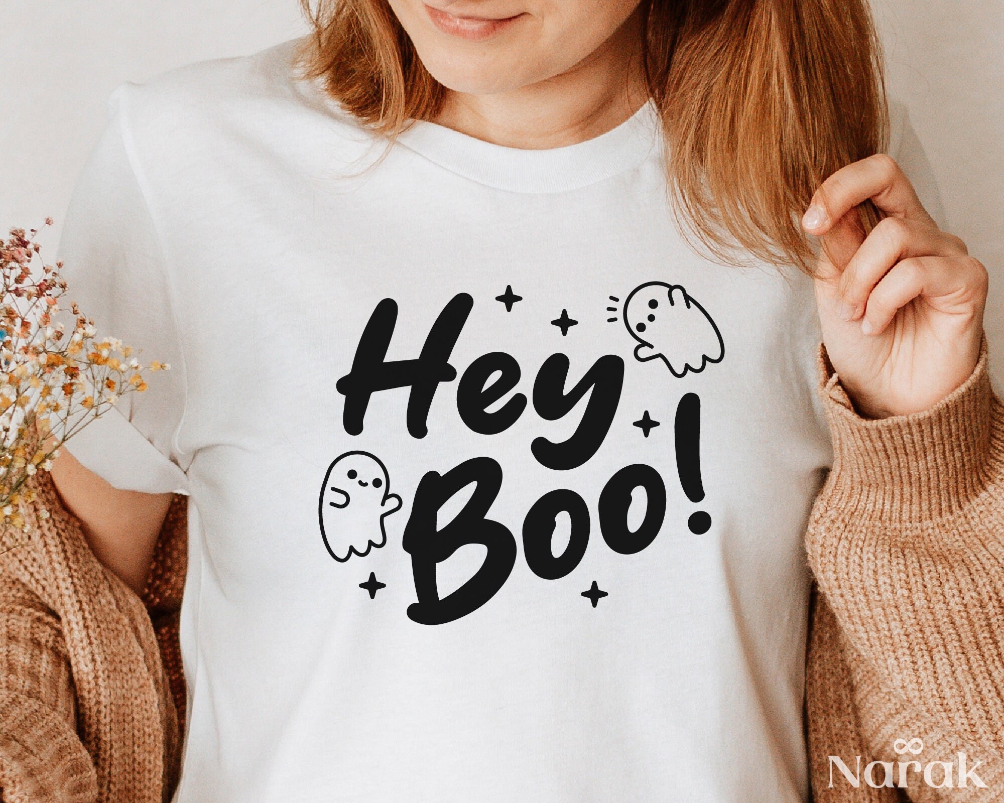 Hey boo SVG PDF PNG Cute Ghost svg Spooky Babe svg Spooky - Etsy España