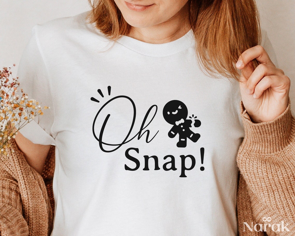 Oh Snap SVG PDF PNG Ginger Bread Svg Gingerbread Man Svg - Etsy