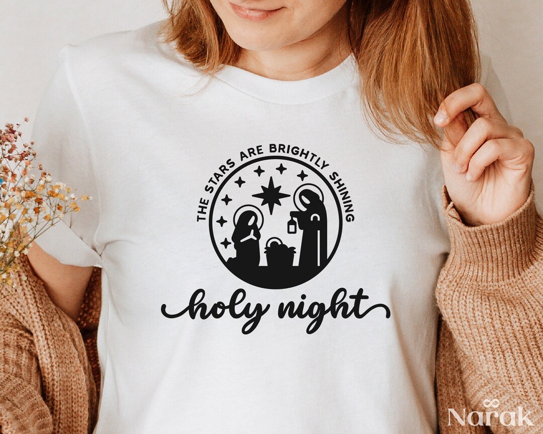 O Holy Night SVG PDF PNG, Nativity Scene Svg, Christmas Scene Svg ...