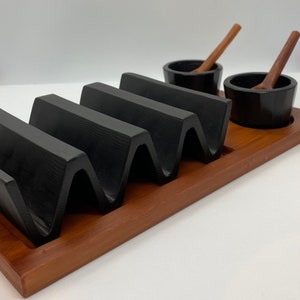 Taco Serving Tray. Authentic Mexican Resin Taco Holder Kit. Unique ...