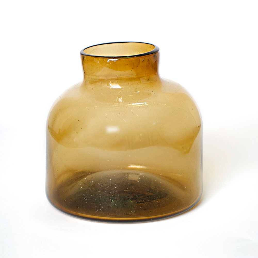 Sopora Mini Hand Blown Glass Flower Vase Irregular Modern Handmade in ...