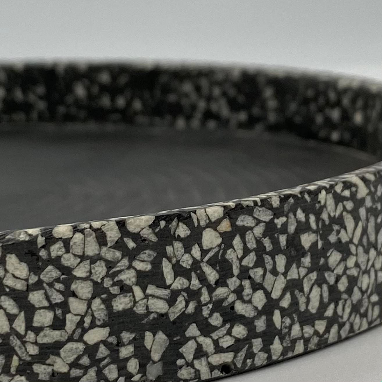 Marble Stone Round Dinner Plates Set. Authentic Mexican Black | Etsy