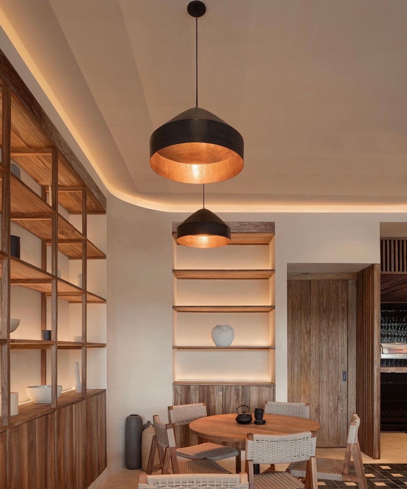 Ocampo Authentic Mexican Hammered Copper Lamp. Handmade Lighting. Oxidized Copper Ceiling Light ...