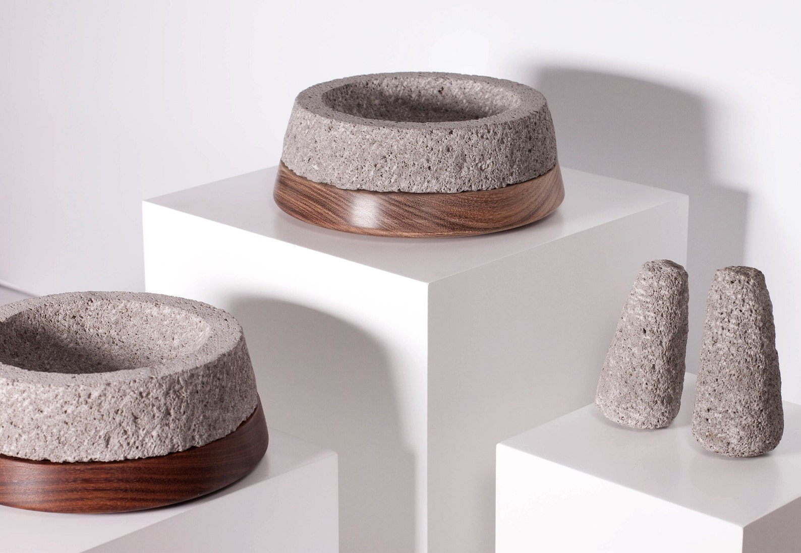 Stone & Wood Authentic Mexican Molcajete + Tortilla Warmer. Hand Carved ...