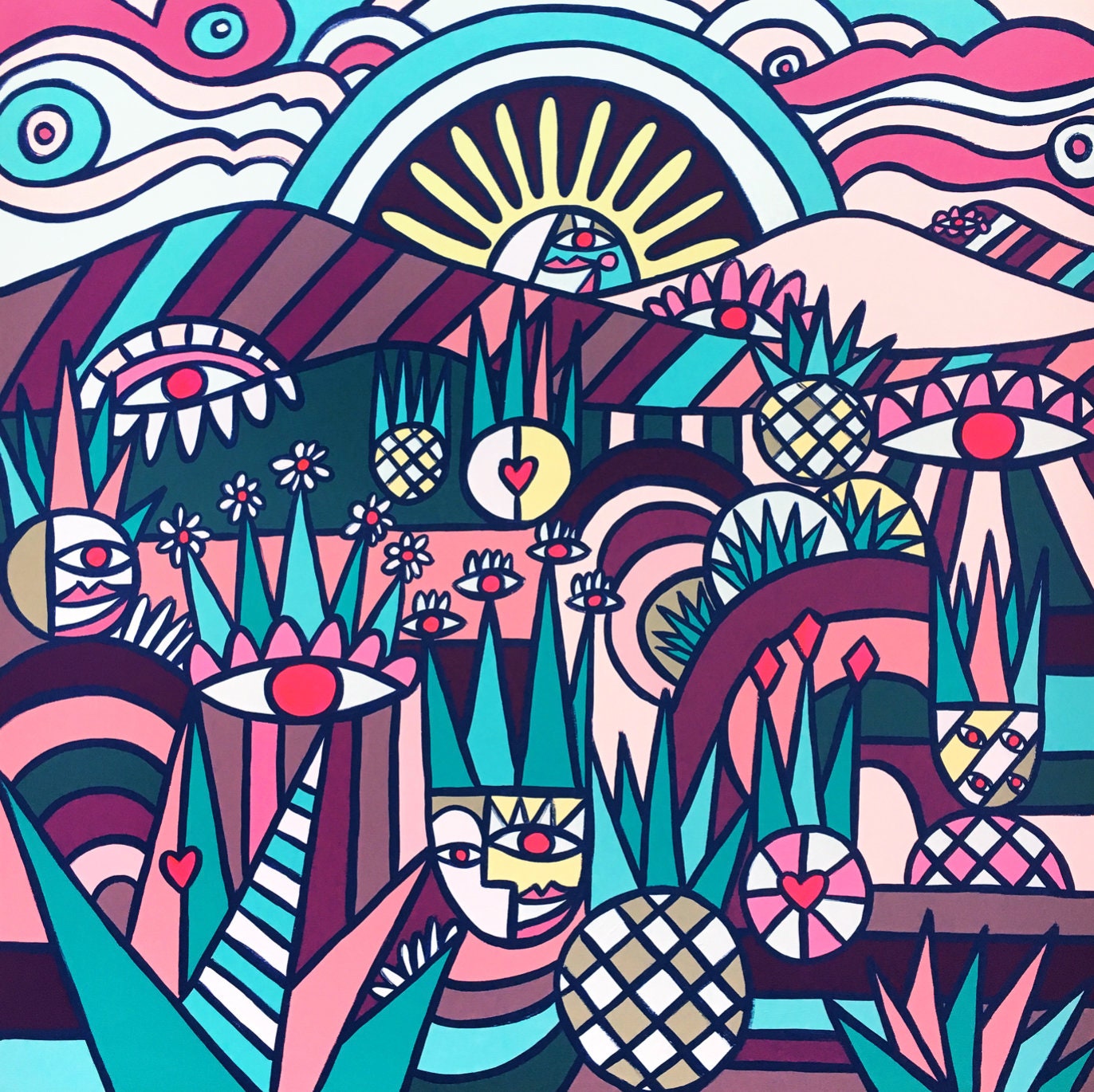 Personalized Acrylic Painting by Famous Artist Claudio Limón. Original ...