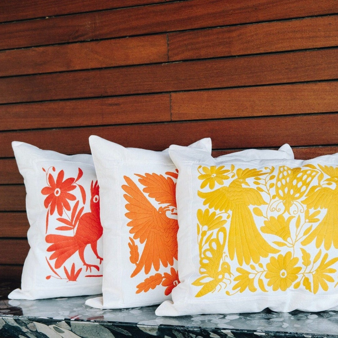 Mexican Handmade Noria Decorative 22x18 Pillow Cover 2 Piece Set ...