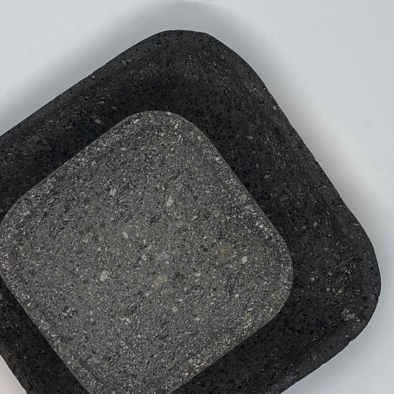 Authentic Mexican Volcanic Rock Dinner Plates Set. Serving Plates ...