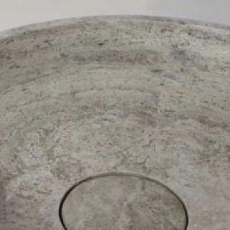 Duna Beige Round Natural Travertino Marble Stone Vessel Sink - Etsy