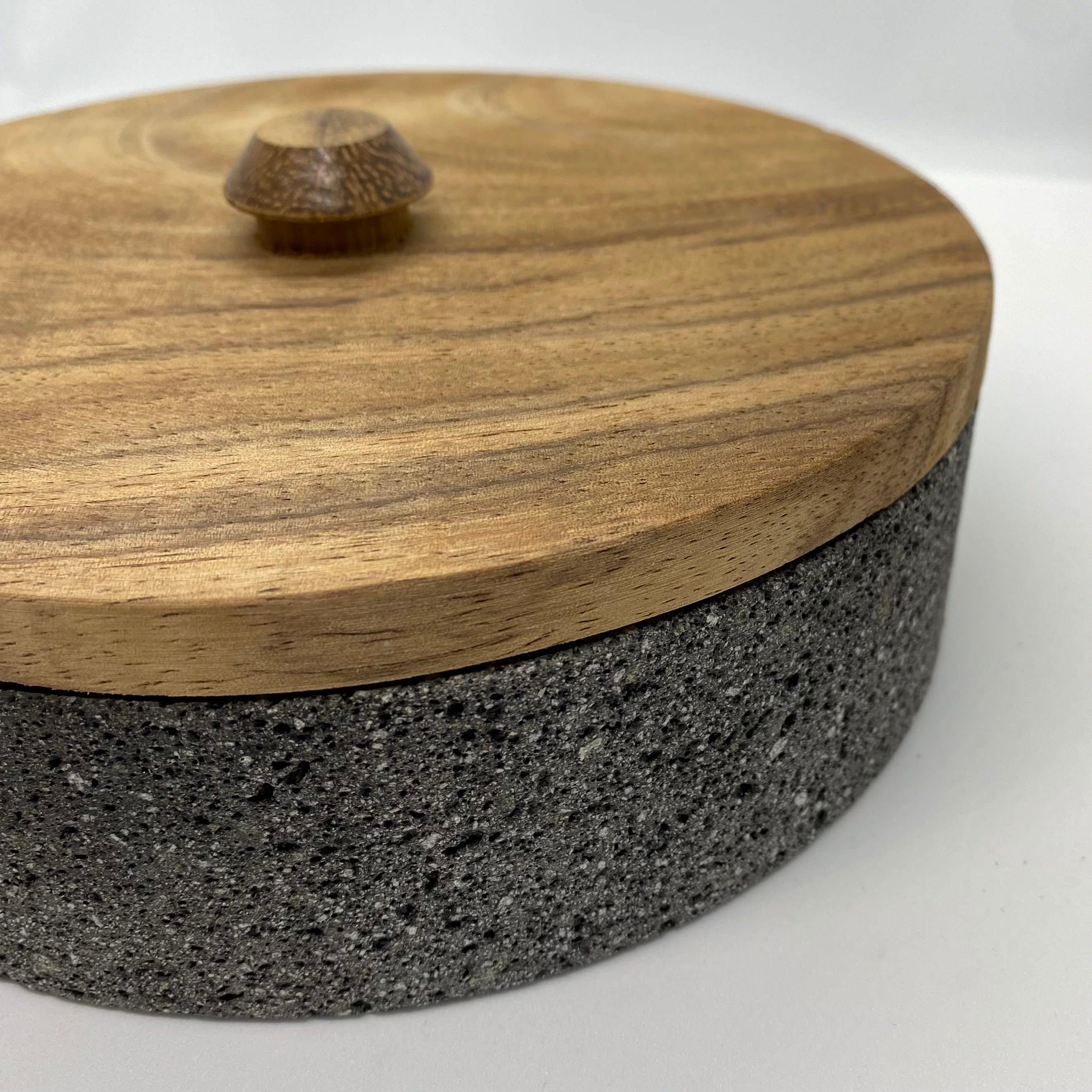 Stone & Wood Tortillero - Tortilla Warmer Authentic Mexican Black Stone ...