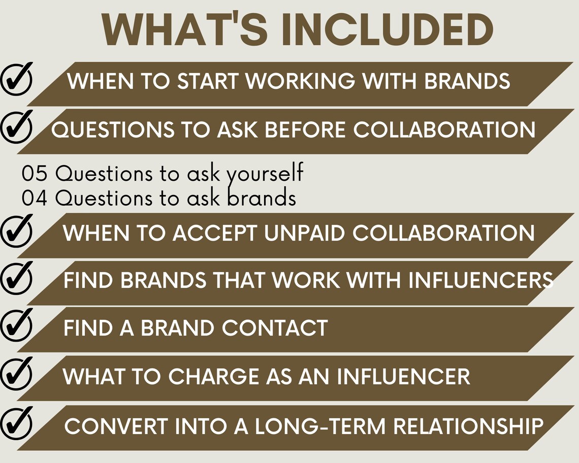 Guide to Landing Brand Collaboration Making Brand Deal Tips - Etsy