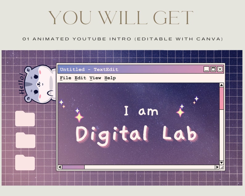 Custom Animated Youtube Intro Youtube Outro Youtube Banner - Etsy