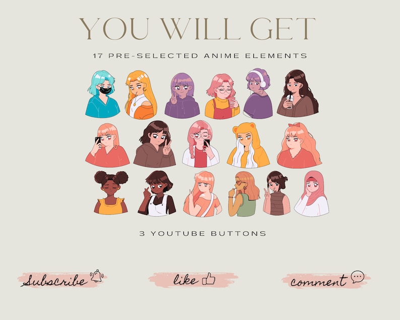 Editable Animated Youtube Intro Outro Youtube Banner Custom - Etsy