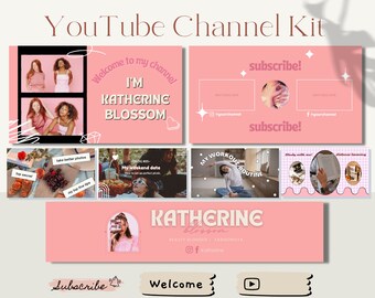 Editable Animated Youtube Intro Outro Youtube Banner Custom - Etsy