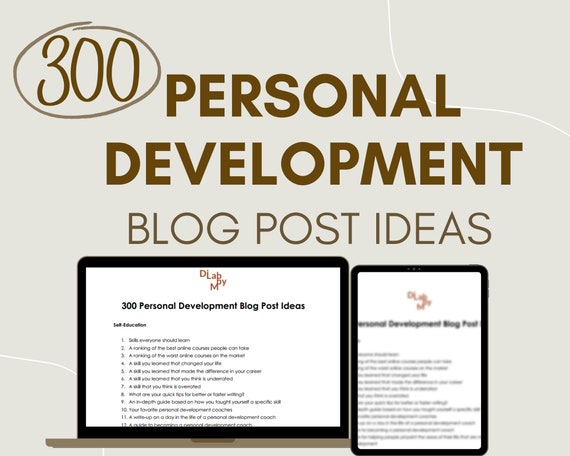 300 Personal Development Blog Ideas Blogging Topic for - Etsy