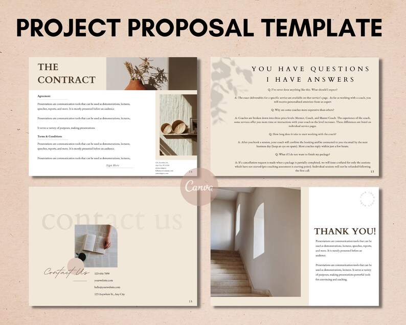 Client Project Proposal Canva Template Business Proposal | Etsy