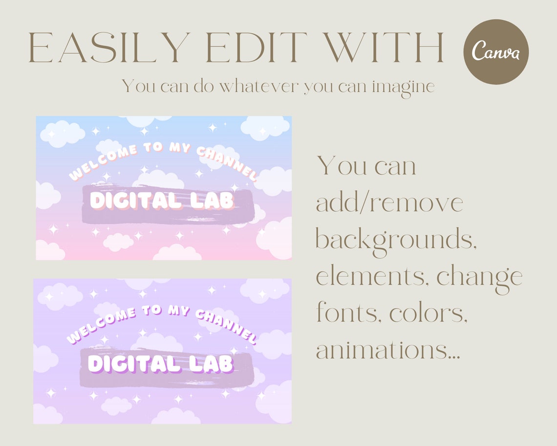 Aesthetic Custom Animated Youtube Intro Youtube Outro - Etsy