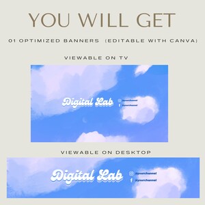 Editable Animated Youtube Intro Outro Youtube Banner Custom - Etsy