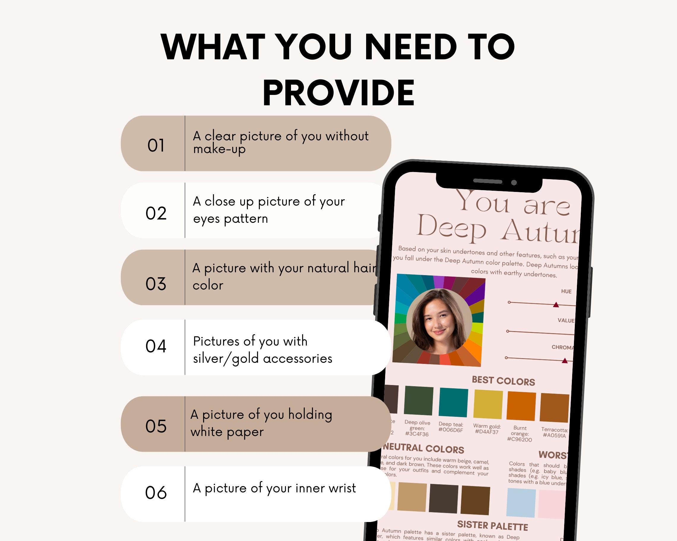 Professional Personal Color Analysis Seasonal Color Swatch - Etsy