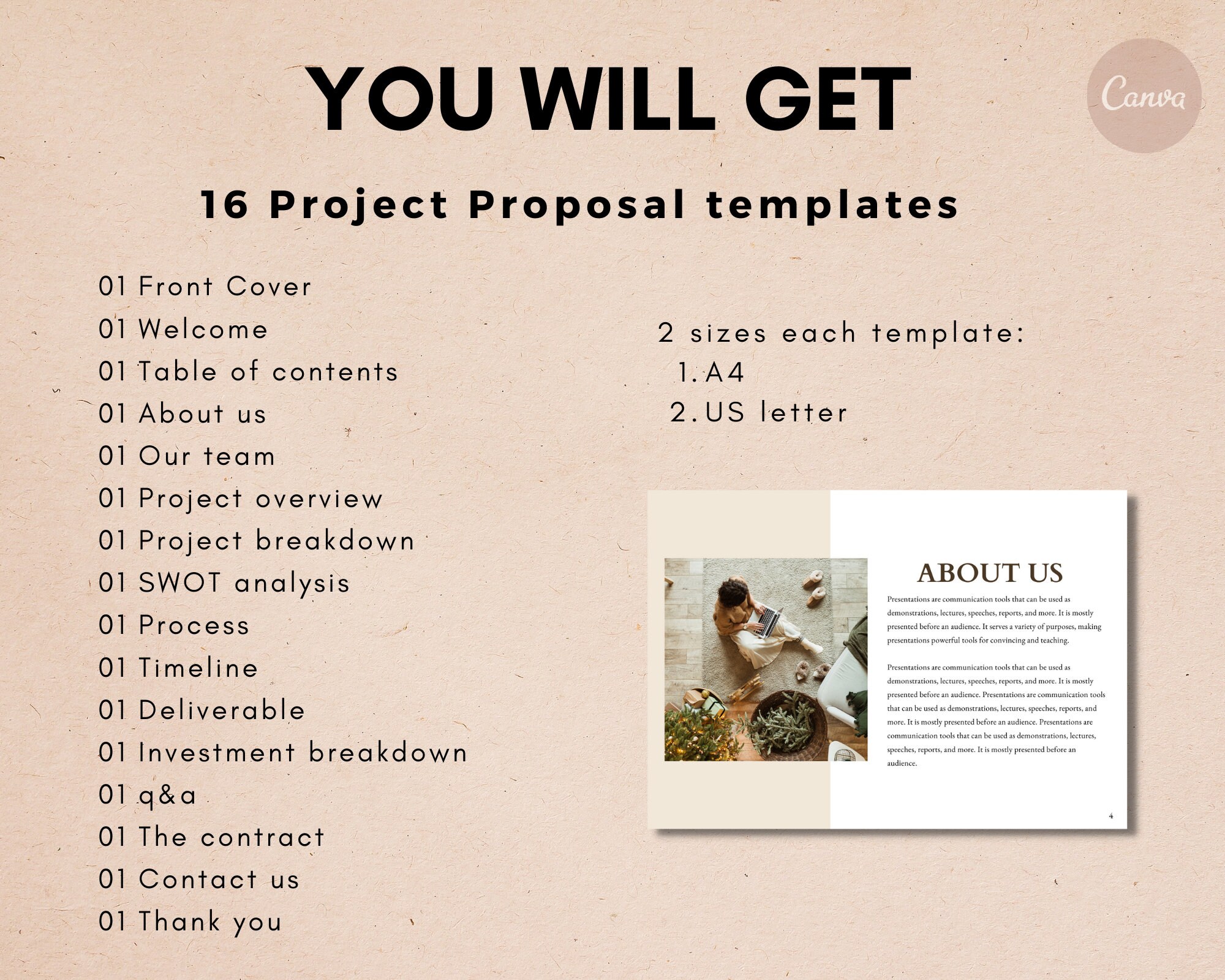 Client Project Proposal Canva Template Business Proposal | Etsy