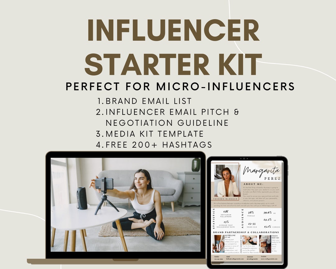 Influencer Starter Kit, Brand Email List, Media Kit, Contact for ...