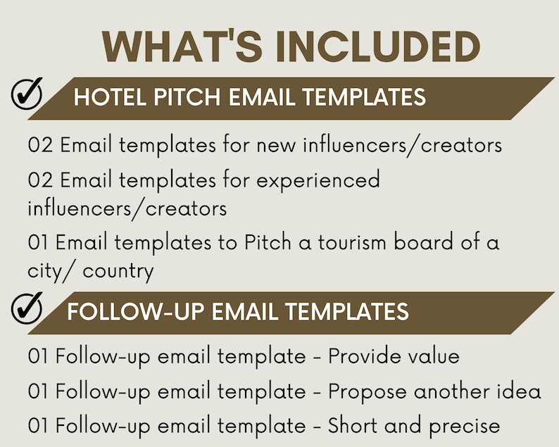 Hotel Pitch Email Template Travel Blogger Influencer Starter - Etsy