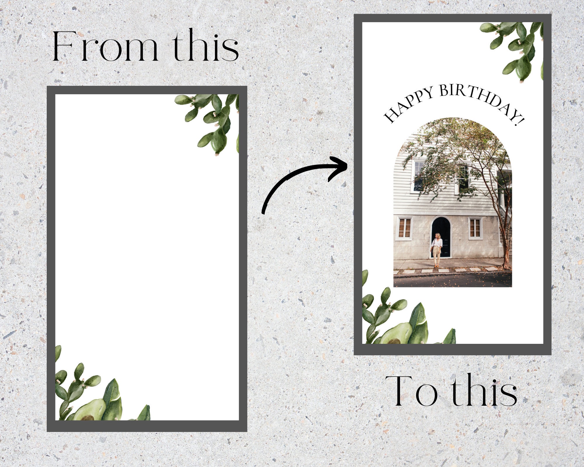 Floral Instagram Story Templates, Aesthetic Backgrounds (digital ...