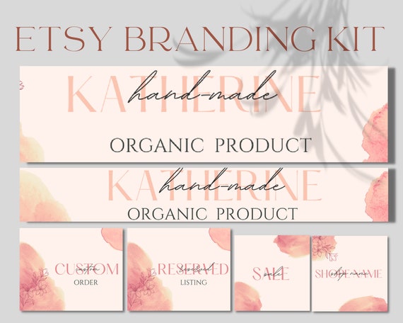 Aesthetic Etsy Banner Template Diy Etsy Canva Template Etsy Etsy