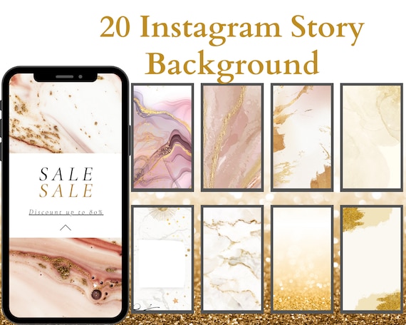 20 Gold Marble Instagram Story Templates Premium Golden Story | Etsy