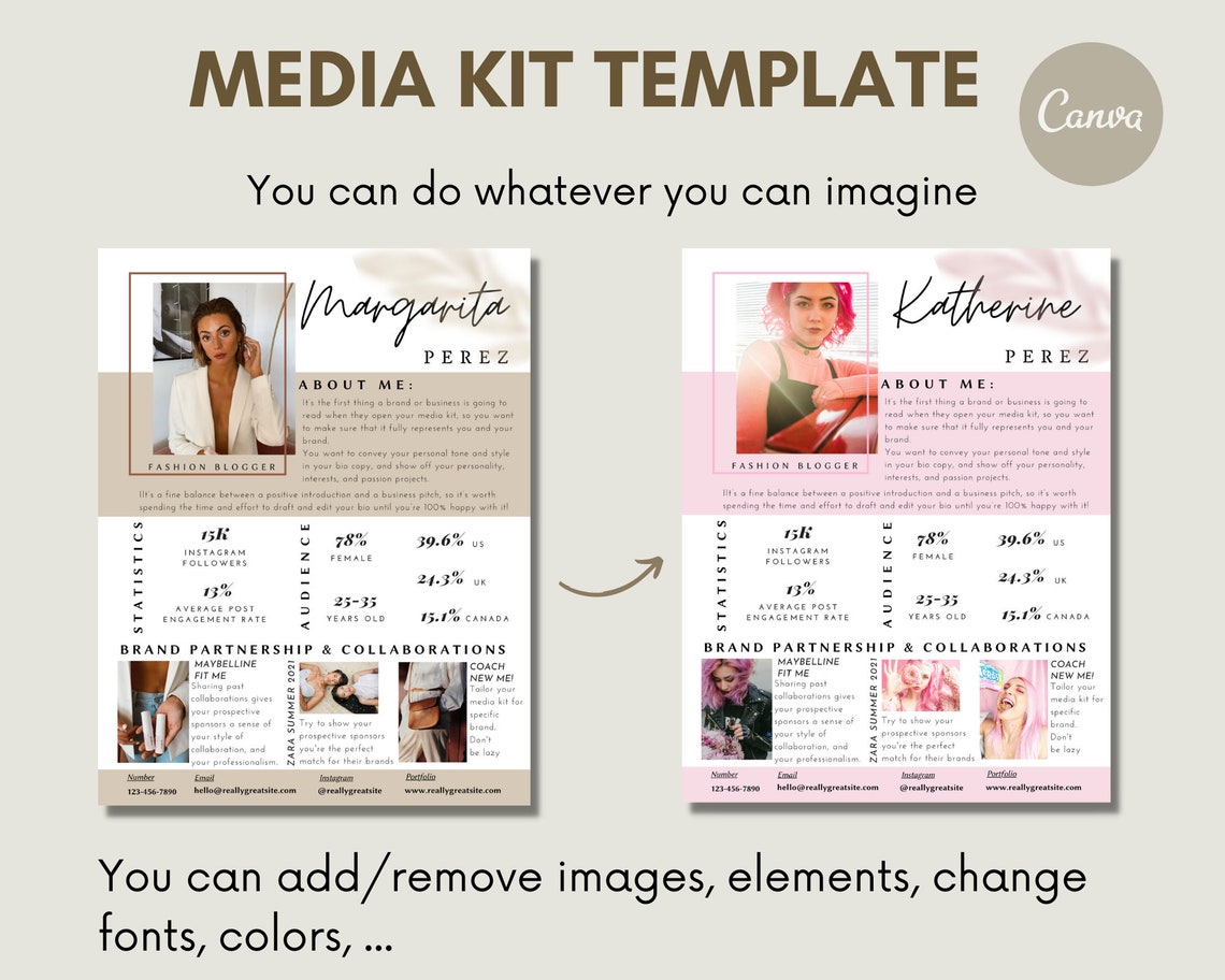 Influencer Starter Kit Brand Email List Media Kit Contact - Etsy
