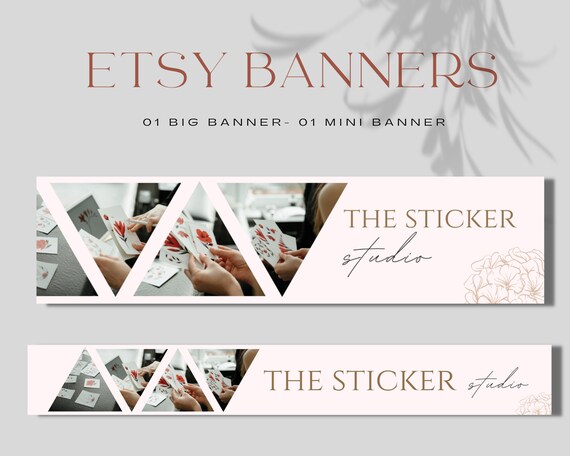 Aesthetic Etsy Banner Template Diy Etsy Canva Template Etsy Etsy