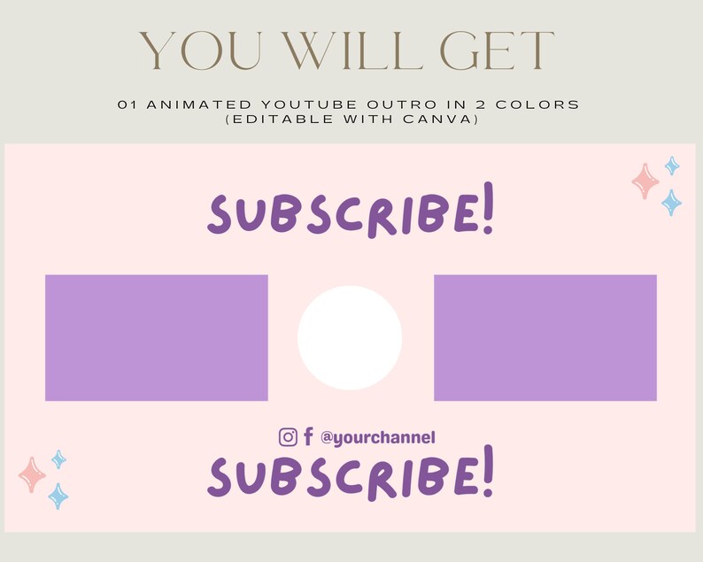 Custom Animated Youtube Intro Youtube Outro Youtube Banner - Etsy